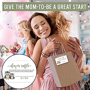 25 Baby Shower Diaper Raffle Tickets For Baby Shower Games To Play - Owl Baby Shower Games Gender Neutral, Diaper Raffle Cards, Baby Raffle Tickets, Baby Shower Invitation Inserts, Baby Shower Ideas