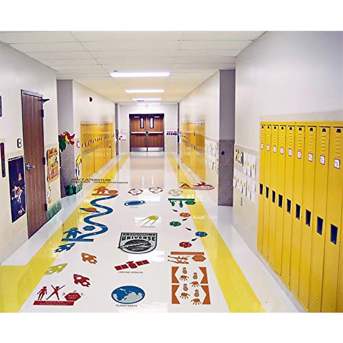 A Higher Class Co Premium Space Adventure Rocket - School & Classroom Sensory Path Kit - 55 Plus Premium Vinyl Decals