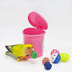YANQIN Parrot Puzzle Toys, Trick Prop Training Education Interactive Toys for Parakeets, Conures, Cockatiels, Budgies, Lovebirds Bird Intelligence Training Toy for Small and Medium Birds