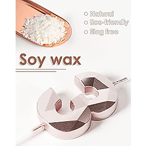 30th Birthday Candles,Number 30 Candles,Rose Gold Happy Birthday Candle for Cake,3D Design Cake Topper Decorations for Women Men Pet Birthday Party Wedding Anniversary Celebration Supplies