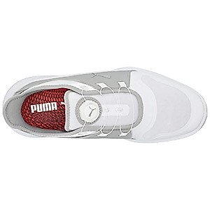 Puma 1945410310.5 Ignite Fasten8 Disc Puma White-Puma Silver-High Ri 10.5 Mens