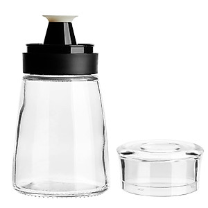 Juvale 2 Piece Small Oil and Vinegar Dispenser Set for Kitchen, Glass Cruet Bottles with No Drip Tops for Salad Dressing, Balsamic, Soy Sauce (5.5 oz)