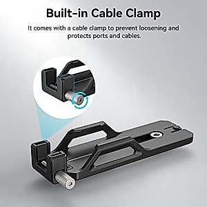 SMALLRIG Quick Release Baseplate for M.2 SSD Enclosure with Quick Drop-in Locking Design and Two 1/4"-20 Screws - 3478