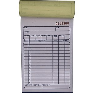 Sales Order Book 33 Triplicate Forms Carbonless 3 Copy's - Wholesale Lot of 10
