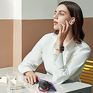 Maxjoy for AirPods Pro 2nd Generation Case Cover, AirPods Pro 2/Pro Creative Headset Earphone Protective Case with Secure Lock & Keychain Compatible with Apple Airpods Pro 2 2023 2022/Pro 2019, Red