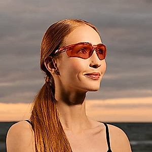 NoCry Lightweight Blue Light Blocking Glasses with Orange Lenses, Anti Fog and Anti Scratch Coating and UV 400 Protection; ANSI Z87.1 Certified