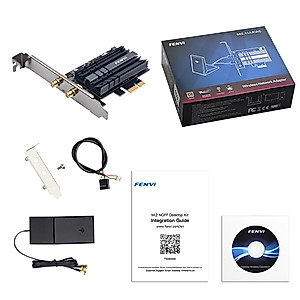 FENVi AX3000 WiFi 6 PCIe BT5.3 Card AX200NGW PCI-E WiFi Adapter Wi-Fi 6 802.11ax Card Internet Network Wireless PCIe Card Next-Gen MU-MIMO 2.4GHz 5GHz 3000Mbps 11AX Miracast vPro OFDMA WiFi nic