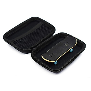 Teak Tuning Fingerboard Travel Carry Case, Mini - Hard Protective Shell, Black - 4.5" x 3" x 1.5" Mini Version