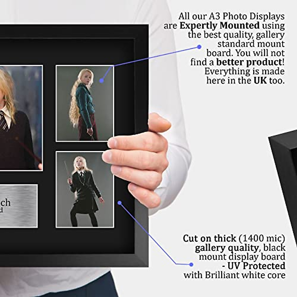 HWC Trading Evanna Lynch Harry Potter Luna Lovegood 16 x 12 inch (A3) Printed Gifts Signed Autograph Picture Display for Movie Memorabilia Fans - 16" x 12" Framed