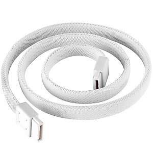 Silverstone SATA III SSD/HDD Cable with Locking Mechanism in White CP07W-USA