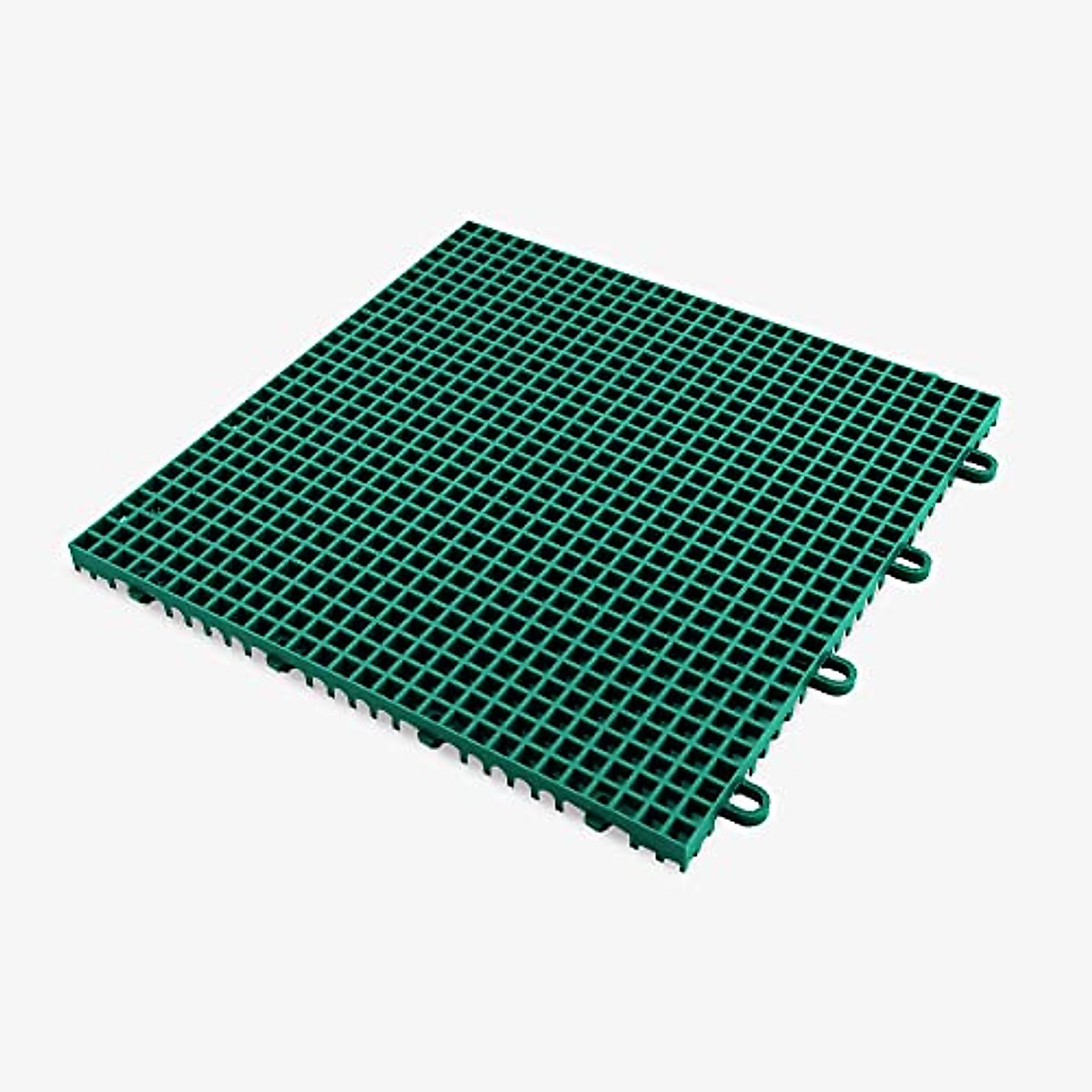 IncStores 5/8 Inch Thick Outdoor Basketball Court Flooring | Build The Ultimate Space for Basketball, Tennis, and More with Weatherproof Plastic Floor Tiles | Evergreen, 1 Tile