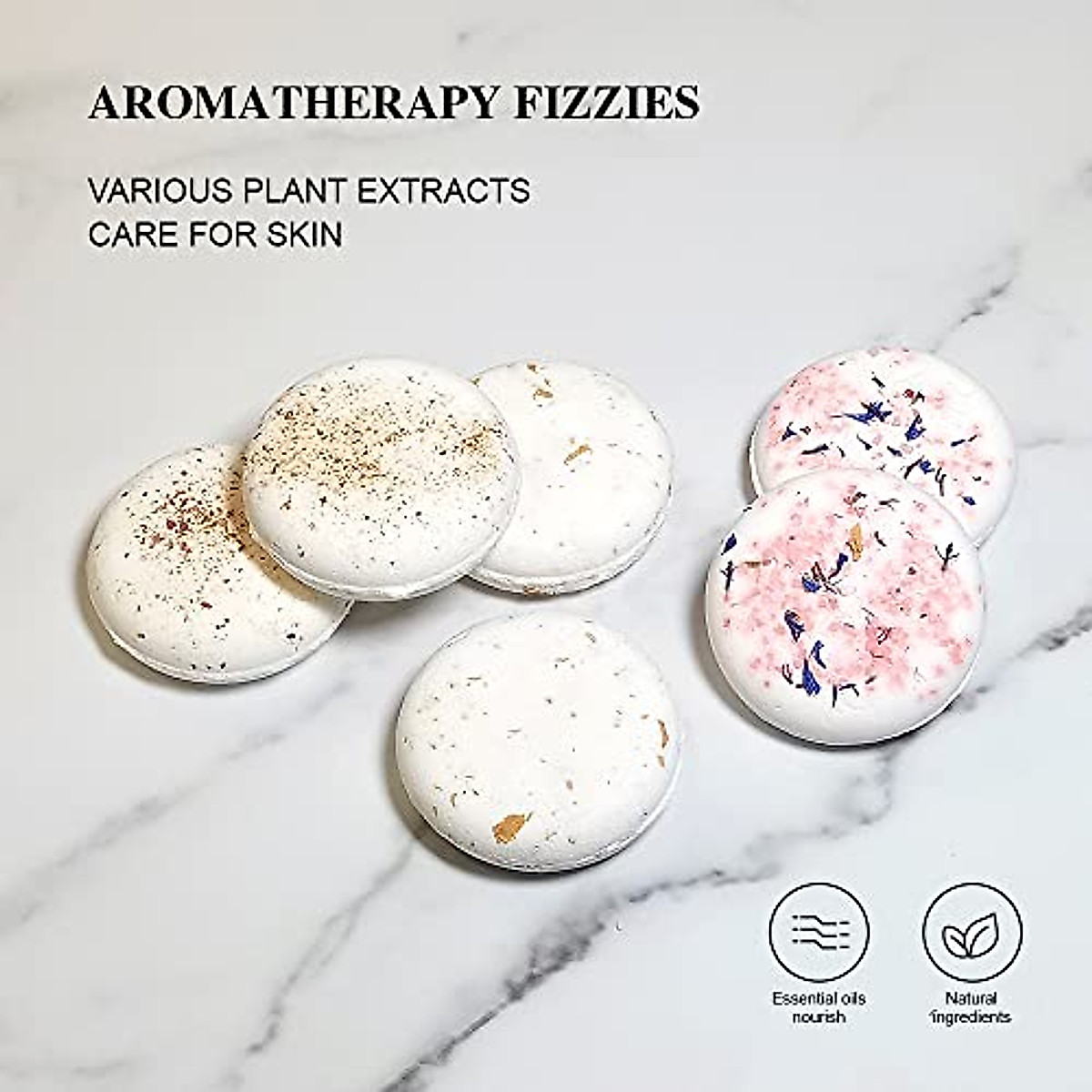 FIREKOTO Shower Steamers Shower Bombs with Essential Oils for Stress Relief, Shower Steamers Aromatherapy for Home SPA, Christmas Gifts, Relaxation Gifts for Women (Style A)