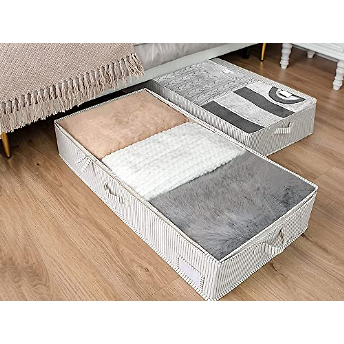 StorageWorks Underbed Storage Box and 135L Large Storage Bags