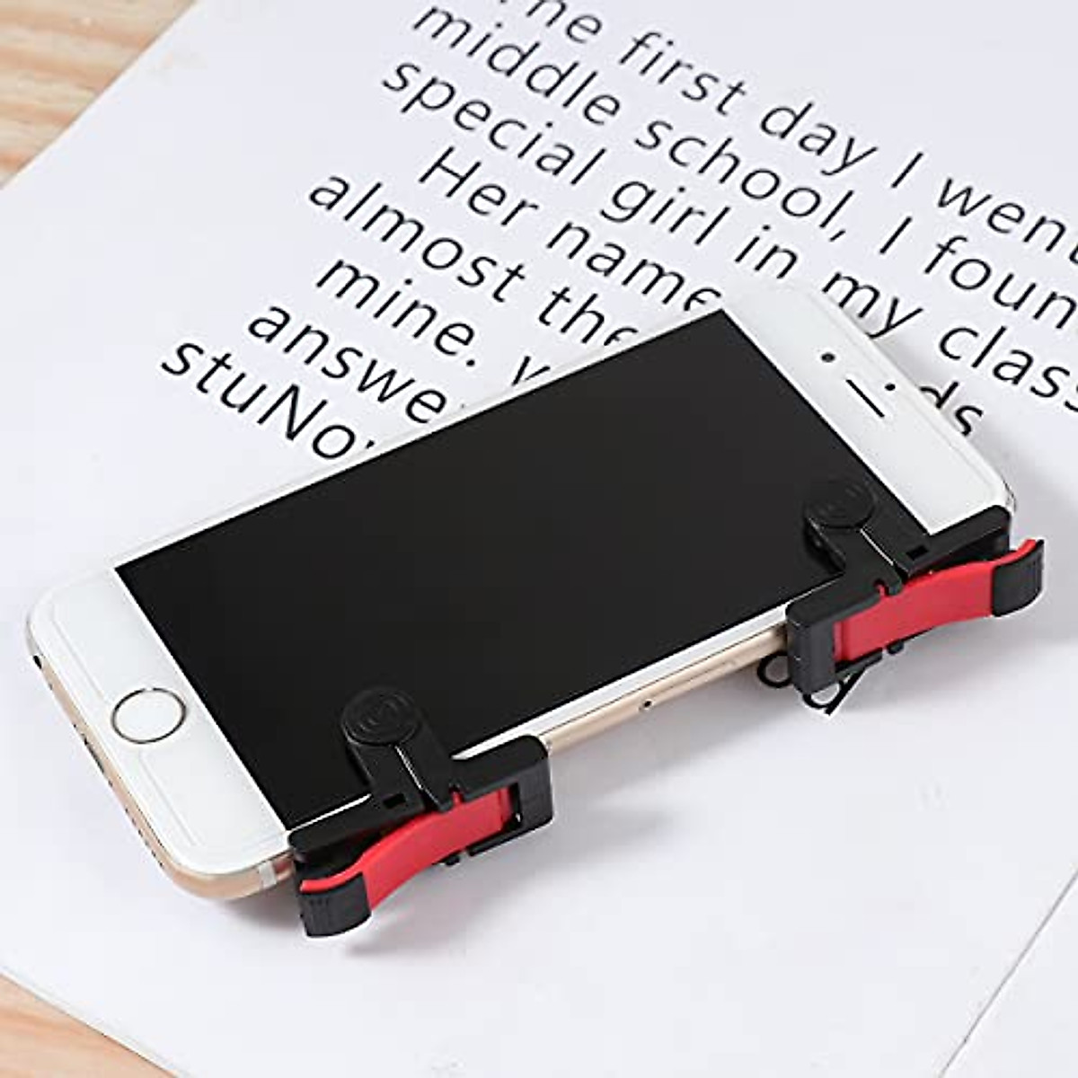 Chicken- Eating Artifact D9 Quick Shooting Buttons Game Controllers Assist Tools for for Phones Black and Red (L and R) Cell Phone Automobile Accessories