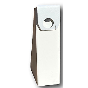 (10 Pack) K-TEC White Aluminum Gutter Wedge for 5 Inch K-Style Gutters- Use to Level Your Rain Gutters When Fascia is at an Angle for 3/12 Through 5/12 Roof Pitch. Larger Wedges Available from K-TEC