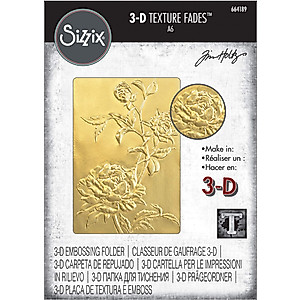 Sizzix 3-D Texture Fades Embossing Folder, Multicolor
