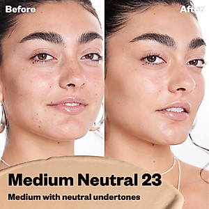 Kosas BB Burst Tinted Face Gel Cream - Supports Healthy Collagen, Smoothes Skin, Hydrates & Moisturizes - Lightweight Buildable Coverage - Medium Neutral 23, (1 Oz/30 ML)