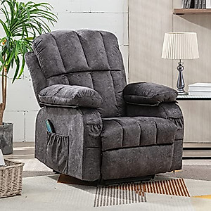 VON RACER Lift Chair Lift Chairs Recliners for Elderly Lift Chair with Heat and Massage Recliner Chair for Living Room Power Recliner with Side Pocket, USB Charge Port Power Lift Recliner Chair