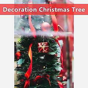 5/8" Wide x 100 Yards Single Face Polyester Satin Ribbon, Satin Ribbon for Crafts, Gift, Hair Bows, Wedding Party Decoration, Bow Making & Other Projects (Red)