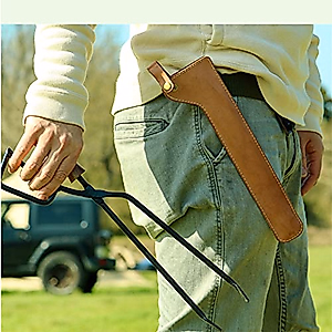 Charcoal Tong Charcoal Clip with Storage case Barbecue Fireplace Tong Iron Charcoal Clamp for Wood Stove Outdoor Long Logs Tweezers for Fire Pit Campfire Fire Place Accessories…