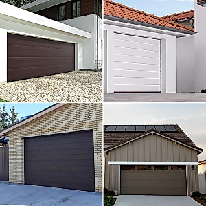 Universal Garage Door Bottom Threshold Seal Rubber Strip with Adhesives, DIY Weatherproof Weather Stripping Replacement (20FT, Gray)