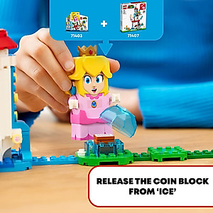 LEGO Super Mario Cat Peach Suit and Frozen Tower Expansion Set 71407 Building Toy Set for Kids, Boys, and Girls Ages 7+ (494 Pieces)