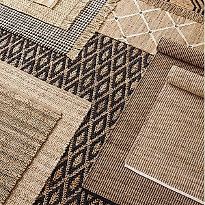 Dash and Albert Simba Jute Area Rug - 2.5' x 8' Runner Ivory Solid Handwoven Accent Rug - Durable, Eco-Friendly, High Traffic Areas Hallway, Stairs, Living Room