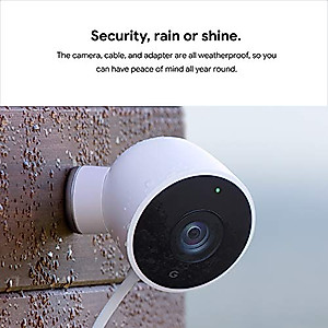 Google Nest Cam Outdoor 2-Pack - Weatherproof Outdoor Camera for Home Security - Surveillance Camera with Night Vision - Control with Your Phone (Renewed)