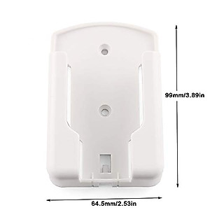 E-outstanding Remote Control Rack Holder White Wall-Mounted Organizer Self Adhesive Media Storage Box Case for Air Conditioner Controller