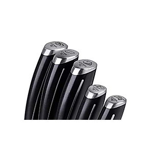 Gerlach G02-0981M-ZENB-05PU-S2S1-01 Set of The Kitchen Knives in Block Loft-G02-0981M-ZENB-05PU-S2S1-01, Stainless Steel