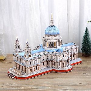 CubicFun 3D Puzzles for Adults - Large Notre Dame de Paris 3D Puzzle - Half-Opening Architecture, Enjoy Interior Views - Anniversary, Christmas, 2023 Gifts - 293 Pieces