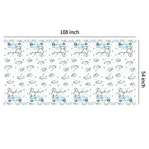 Srua Don Pumpkin Baby Shower Decorations Tablecloth Boy, Blue Little Pumpkin Baby Shower Party Supplies Table Cover, Thanksgiving Fall Pumpkin Baby Boy Decorations Table Cloth, 3 Pack (54in x 108in)