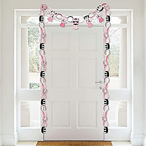 Big Dot of Happiness Paris, Ooh La La - 90 Chain Links and 30 Paper Tassels Decoration Kit - Paris Themed Baby Shower or Birthday Party Paper Chains Garland - 21 feet