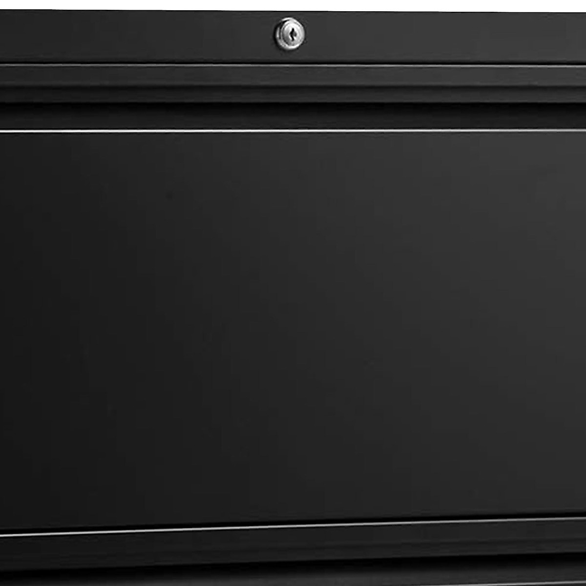 AOBABO 28" Locking 2 Drawer Metal Office Storage Organization Filing Cabinet with Adjustable File Hanging Bar and 2 Keys, Black