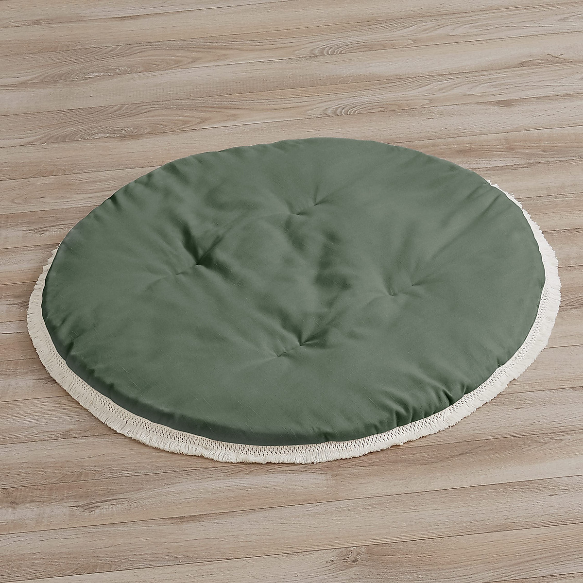 Sweet Jojo Designs Dark Green Boho Boy Girl Gender Neutral Baby Play Mat Tummy Time Activity Infant Playmat Playpen Tent Teepee Floor Sage Modern Bohemian Farmhouse Southwest Shabby Chic Diamond Tuft