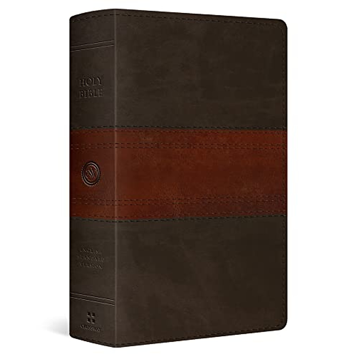 ESV Large Print Personal Size Bible (TruTone, Forest/Tan, Trail Design)