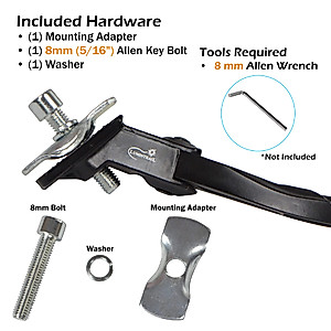 Lumintrail Center Mount Bike Kickstand - Fits 24-29 Inch Bicycles - Bike Kick Stands for Adult Mountain, Cruiser and Road Bike - Quick Adjust Height Kickstand