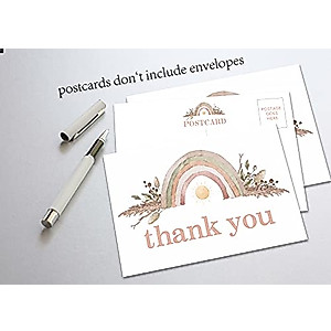 Baby Shower Thank You Postcards, Rainbow Appreciation Post Cards, 25 cards – (-bb001-ganxie)