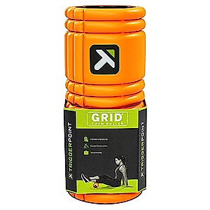 TriggerPoint GRID Foam Roller with Free Online Instructional Videos, Original (13-inch), Orange