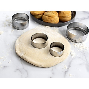 Nordic Ware Biscuit Round Cutters, 4-Piece, Stainless Steel