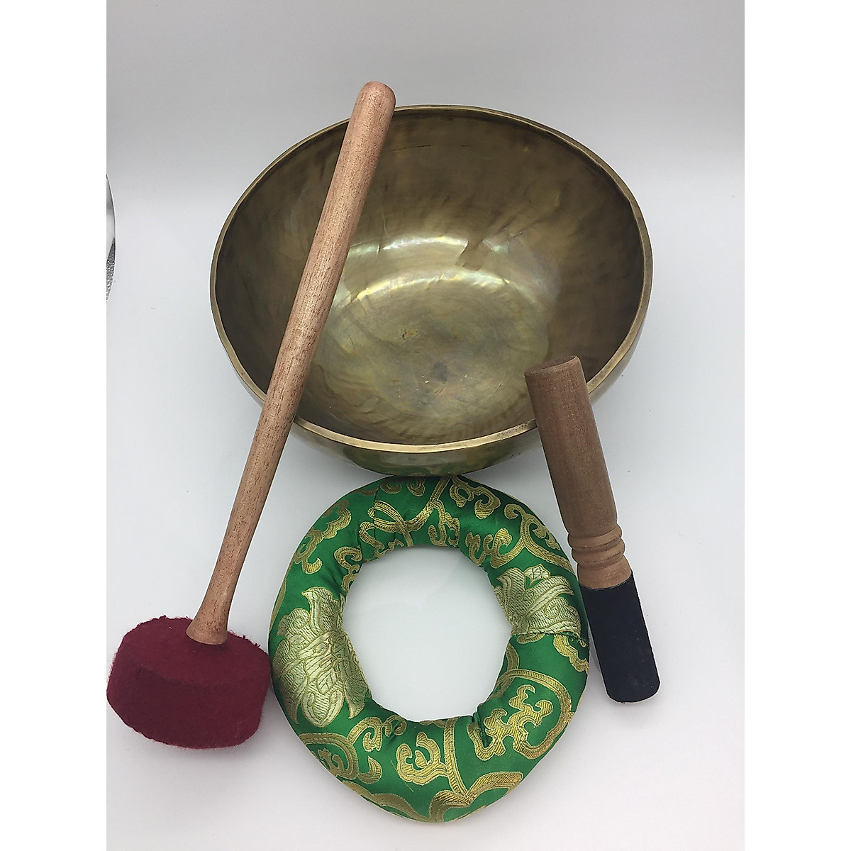 10" handmade Himalayan singing bowl, hand beaten by Nepali artisans to make magical tones by Shambhala Arts & Handcrafts
