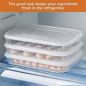 CYEAH 6 Pcs Bacon Keeper Plastic Deli Meat Saver with Lids, Bacon Keeper Airtight Cold Cuts Cheese Container for Refrigerator, Food Refrigerator Storage Box Shallow Low Christmas Cookie Holder
