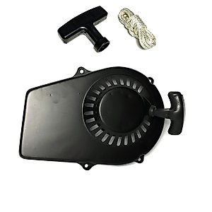 POWER PRODUCTS Recoil Starter for Harbor Tail Gator 63025 63024 & Storm CAT 63CC 2HP 800 900W 60338 66619 69381 for Pulsar PG1202S & 2HP 2-Stroke 64CC Gas Generator with Handle & Rope Replacement