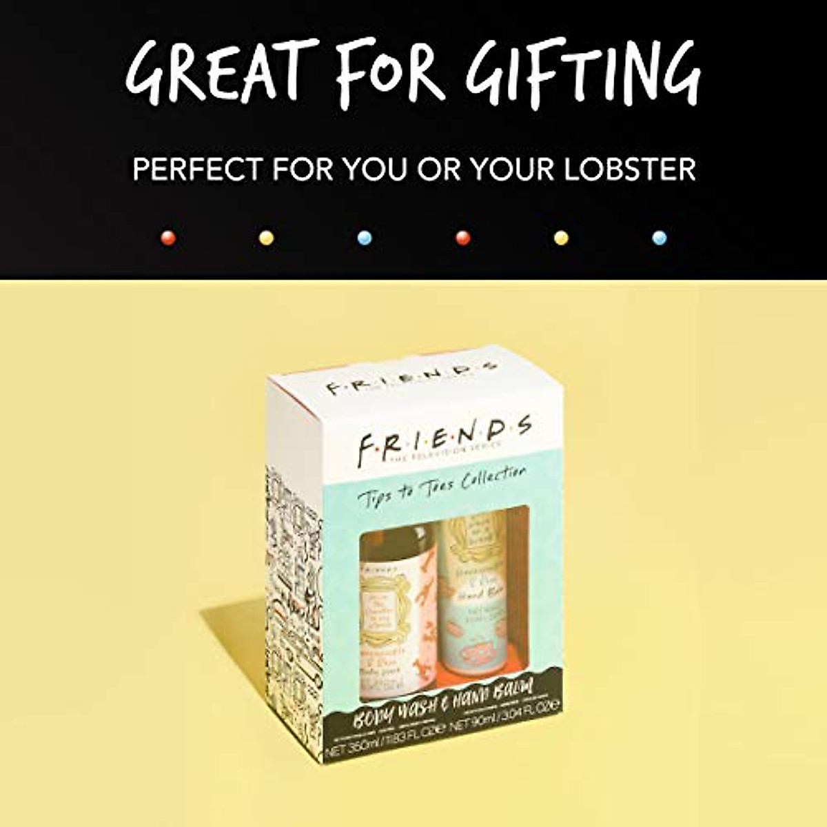 Paladone Friends TV Show Tips to Toes Collection - Body Wash and Hand Balm