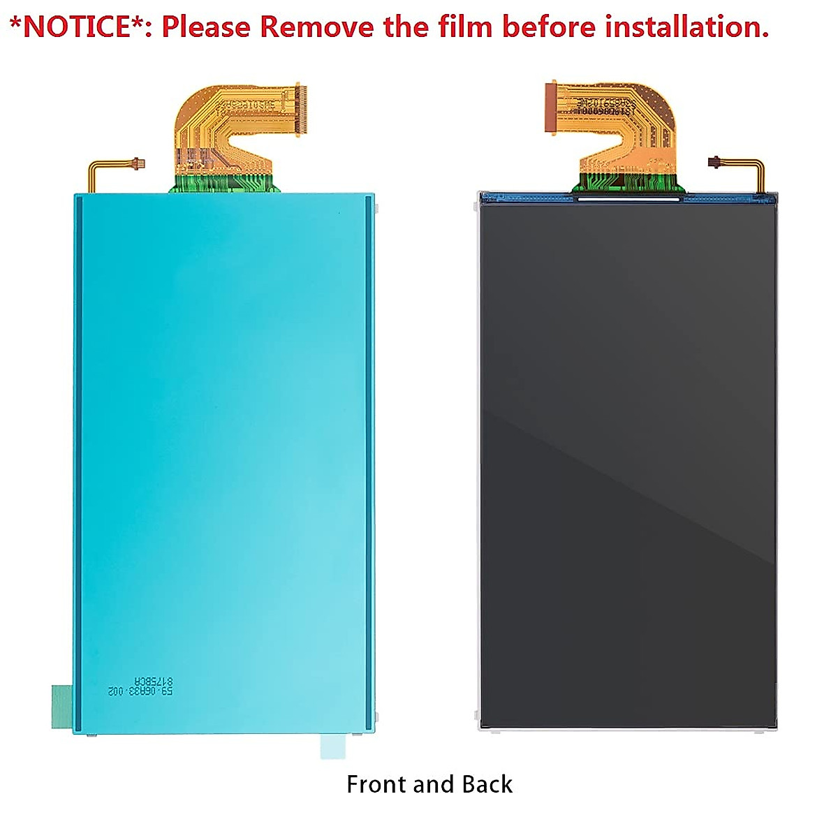 LCD Screen Replacement for NS Switch, LCD Screen Display Glass Assembly Accessories for NS Switch Console(Only LCD Screen and Not for Switch Lite)(Remove The 2 Films Before Installation)