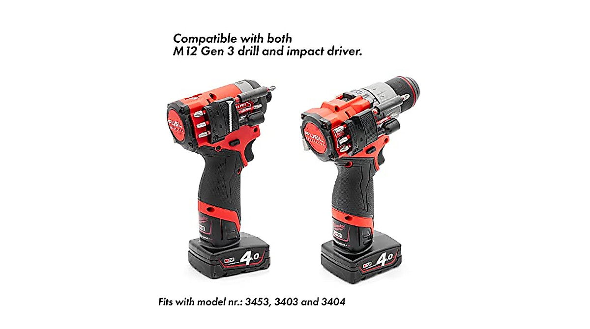 M12 Bit Holder for Milwaukee Gen 3 Impact Driver & Drill