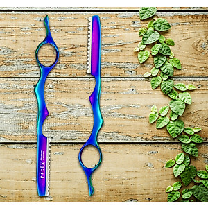 Facón Professional Hair Styling Thinning Texturizing Cutting Razor + 10 Replacement Blades