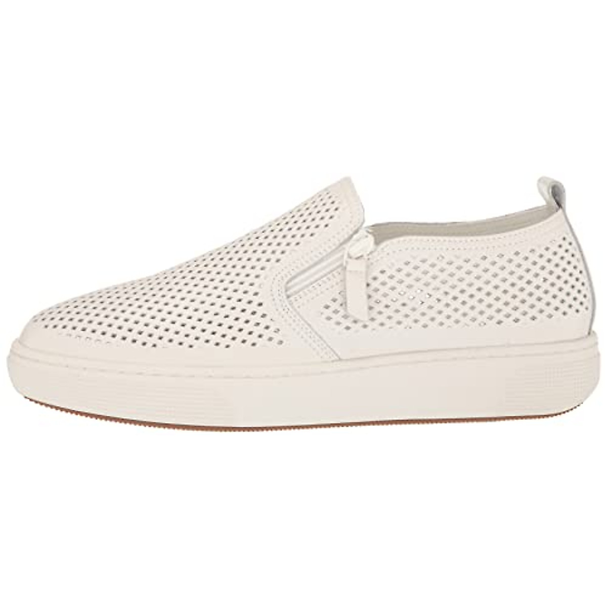 Propét Womens Kate Sneaker, White, 7.5 Wide US