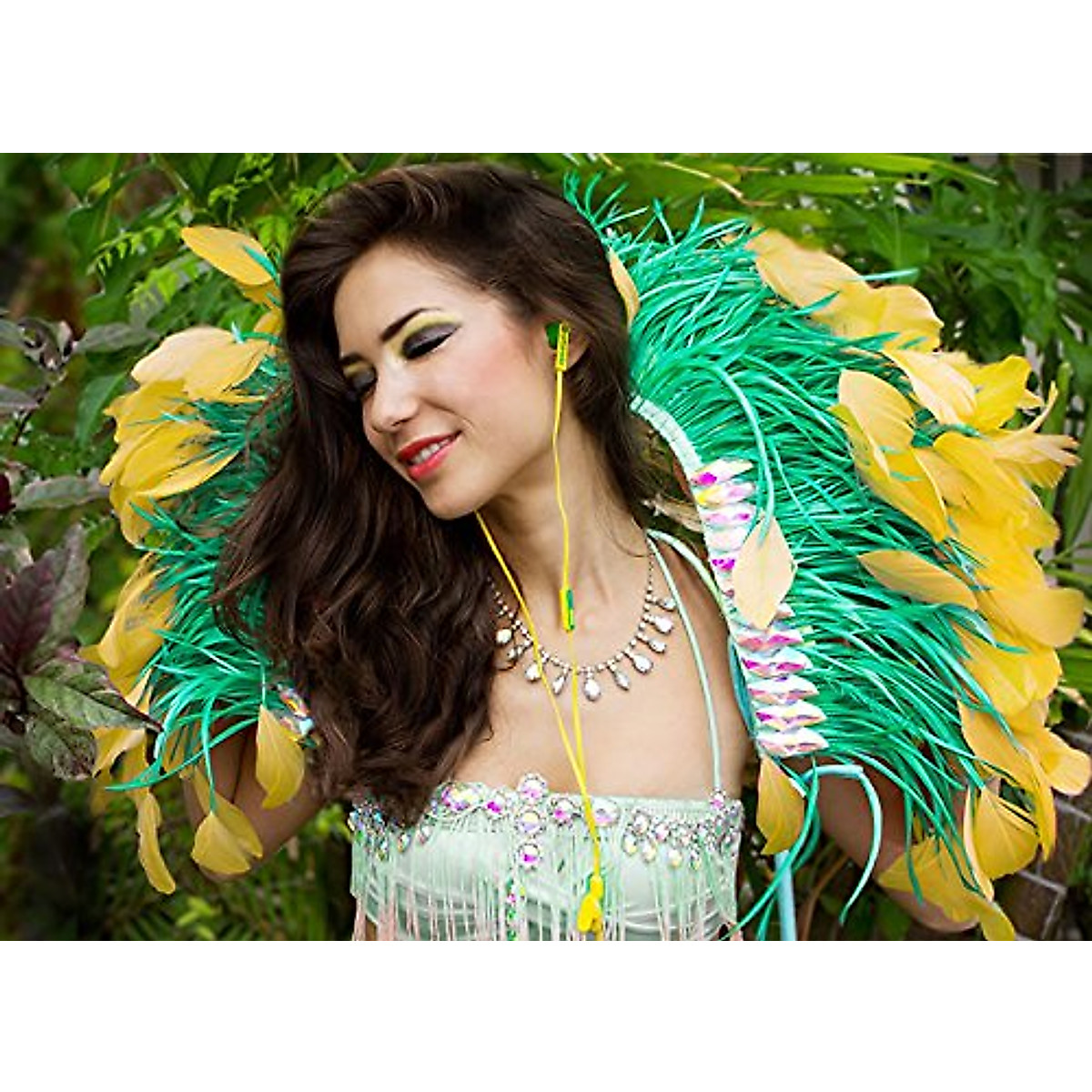 Urbanista Rio Sport Earphones, Wired Running Headphones with Microphone and Music Controls, Water Resistant, Powerful Bass, Customizable Silicone Earbuds, Pink Panther