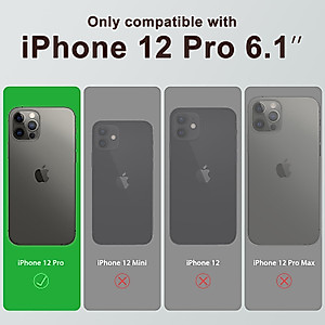 DEENAKIN Magnetic for iPhone 12 Pro Case Silicone with Screen Protector - [Compatible with MagSafe] - Camera Protection - Slim Fit Protective Phone Cover 6.1" for Women Girls - Yellow